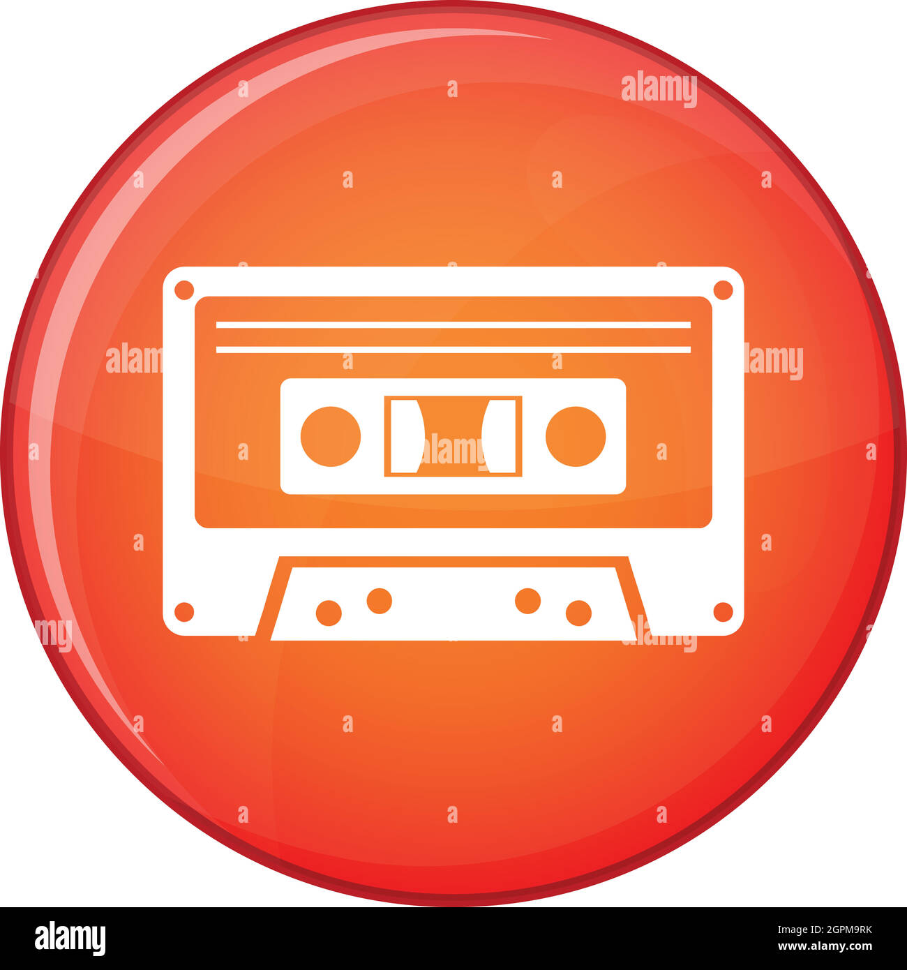 Cassette tape icon, flat style Stock Vector Image & Art - Alamy