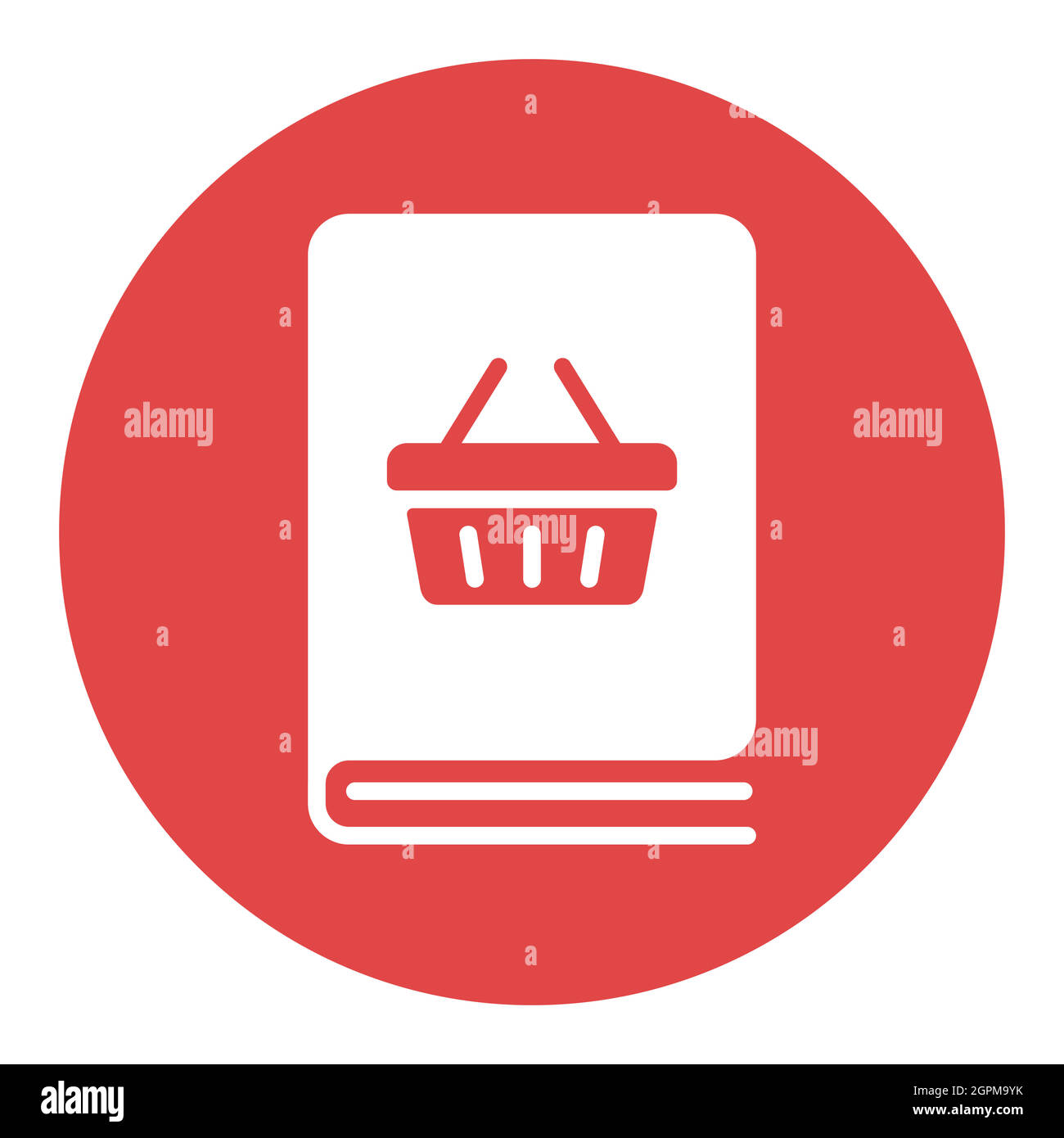 Catalog product vector flat white glyph icon Stock Vector Image & Art ...