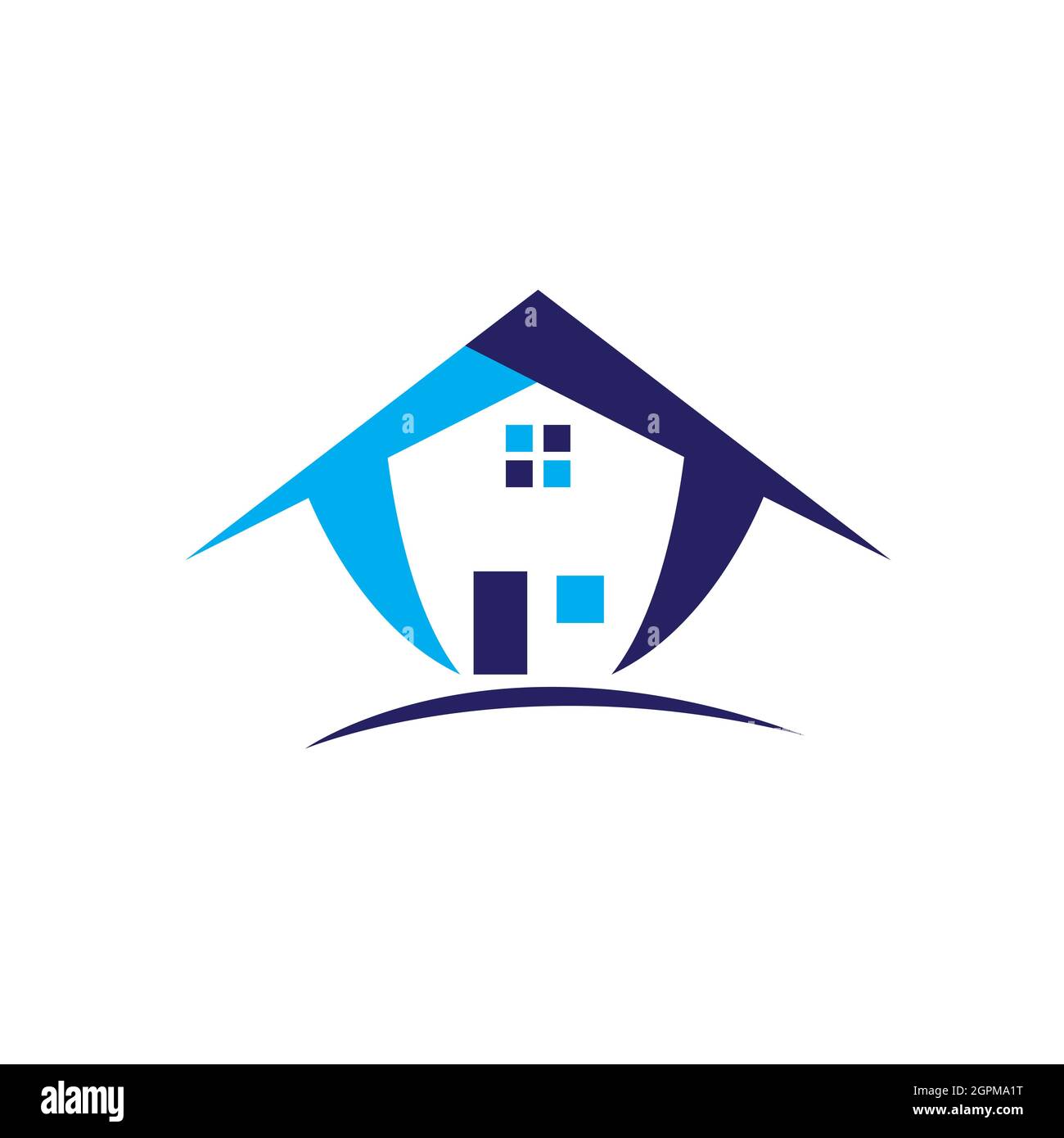 Funny House or Home shape logo design Stock Vector Image & Art - Alamy