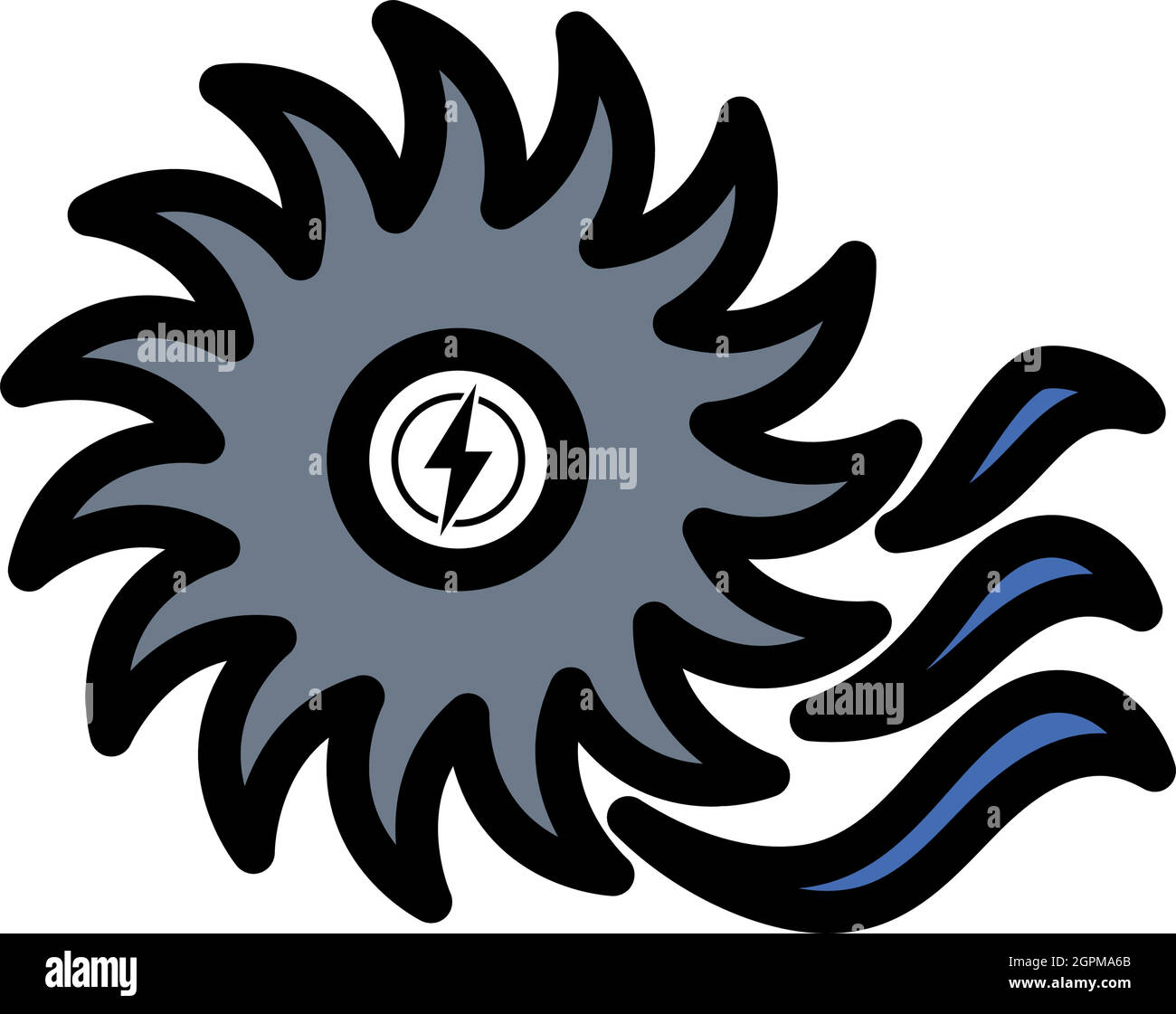 Hydroelectric power plant turbine Cut Out Stock Images & Pictures - Alamy