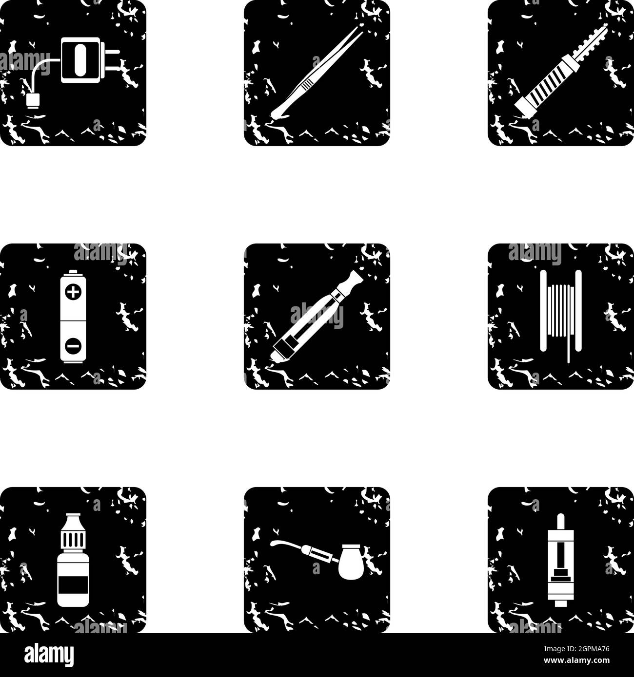 Cigarette vector icon Black and White Stock Photos & Images - Alamy