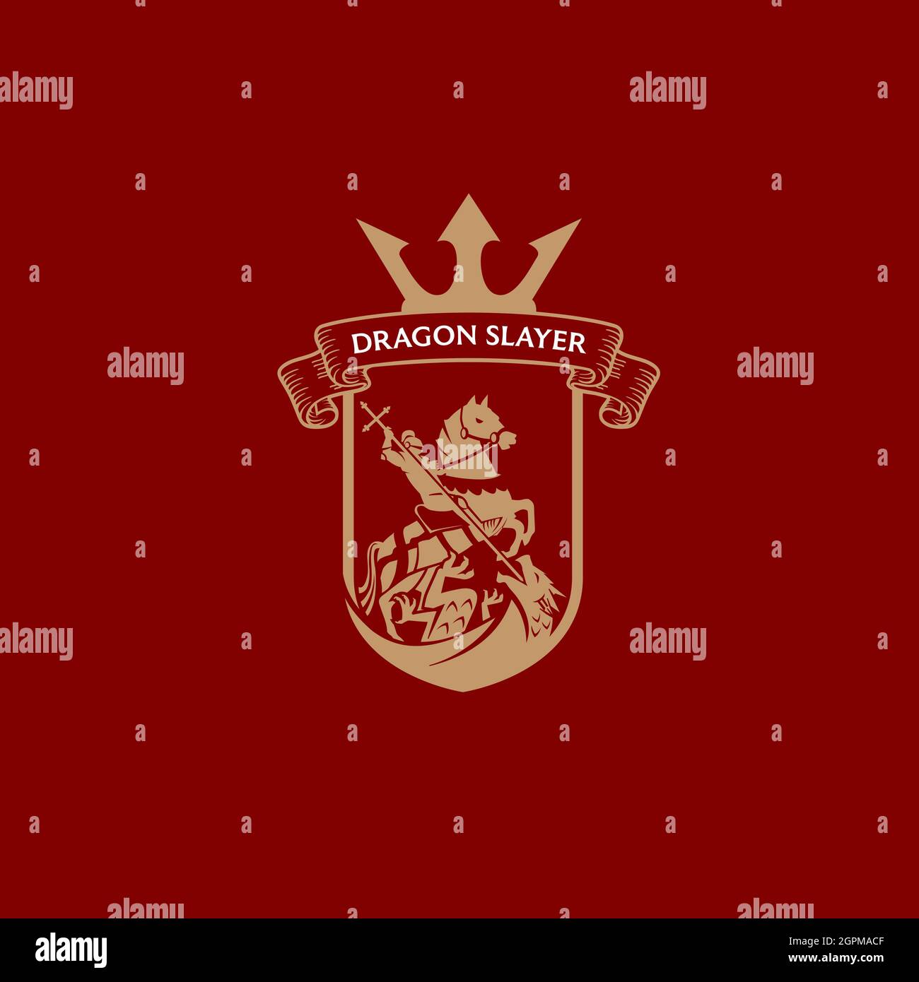 Dragon Slayer insignia Stock Vector Image & Art - Alamy