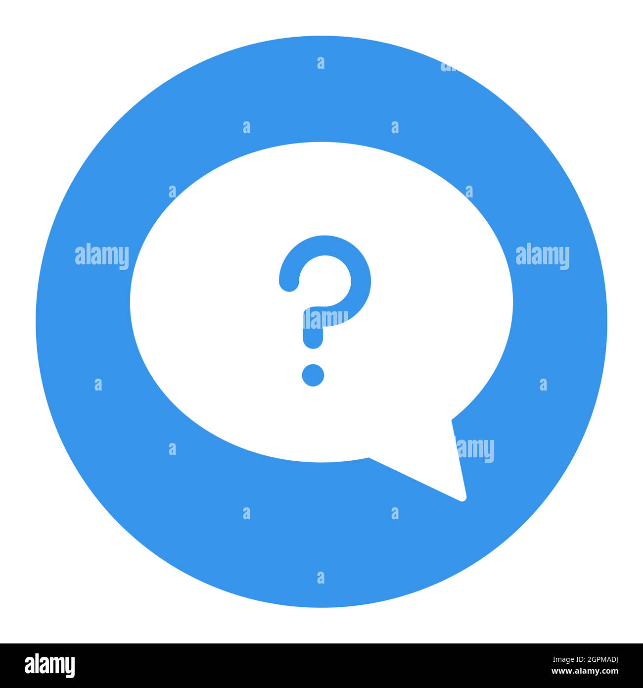 Speech bubble with question mark white glyph icon Stock Vector Image ...