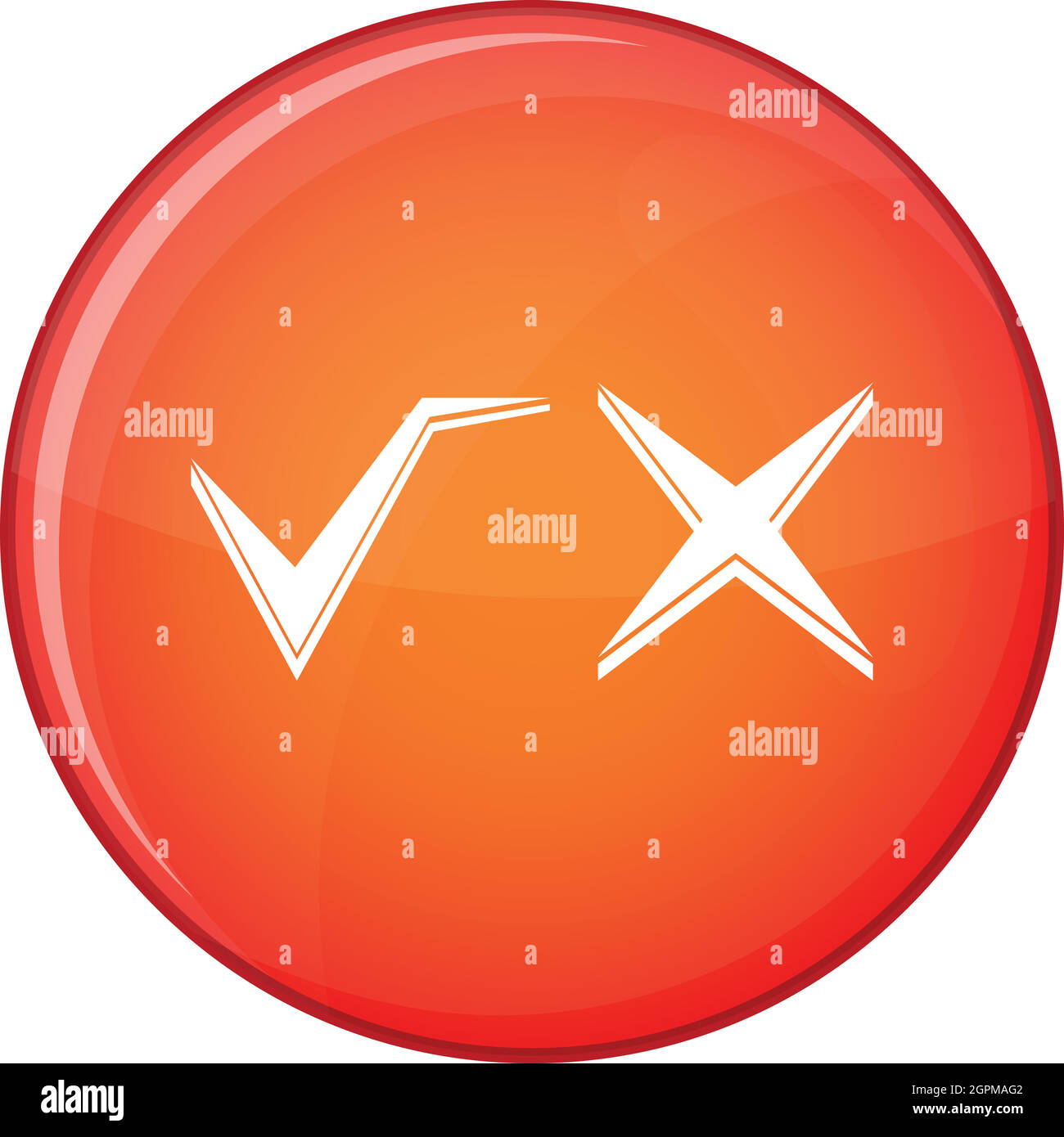Correct and cross icon hi-res stock photography and images - Alamy