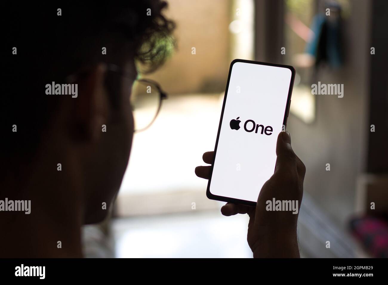 Apple one logo hi-res stock photography and images - Alamy