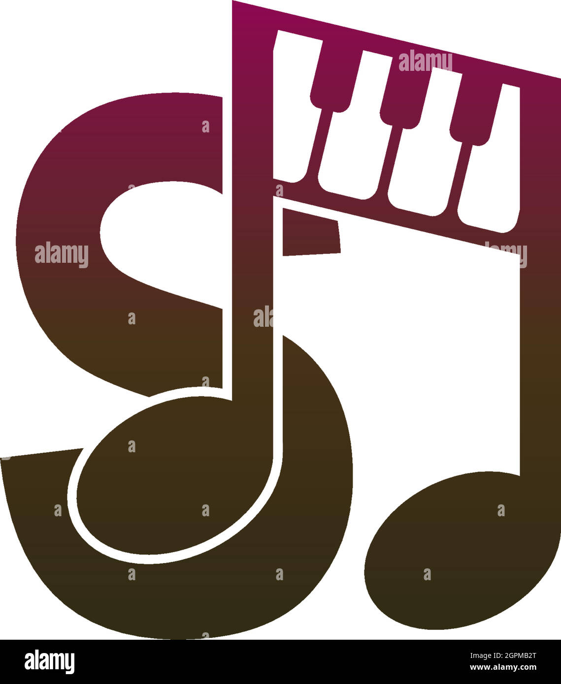 Letter S logo icon with musical note design symbol template Stock ...