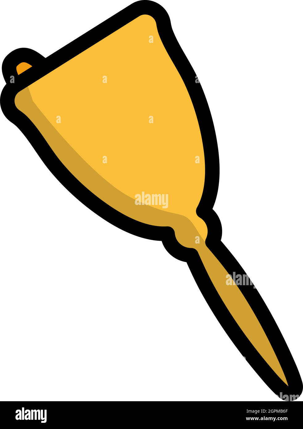 Icon Of School Hand Bell Stock Vector Image & Art - Alamy