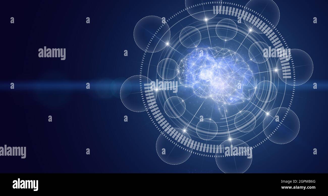 Digital Brain Artificial intelligence. The modern concept of the ...