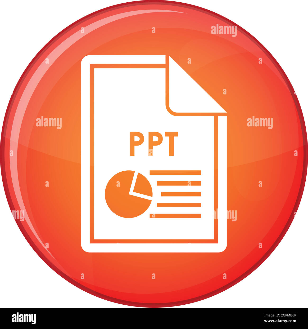 File PPT icon, flat style Stock Vector Image & Art - Alamy
