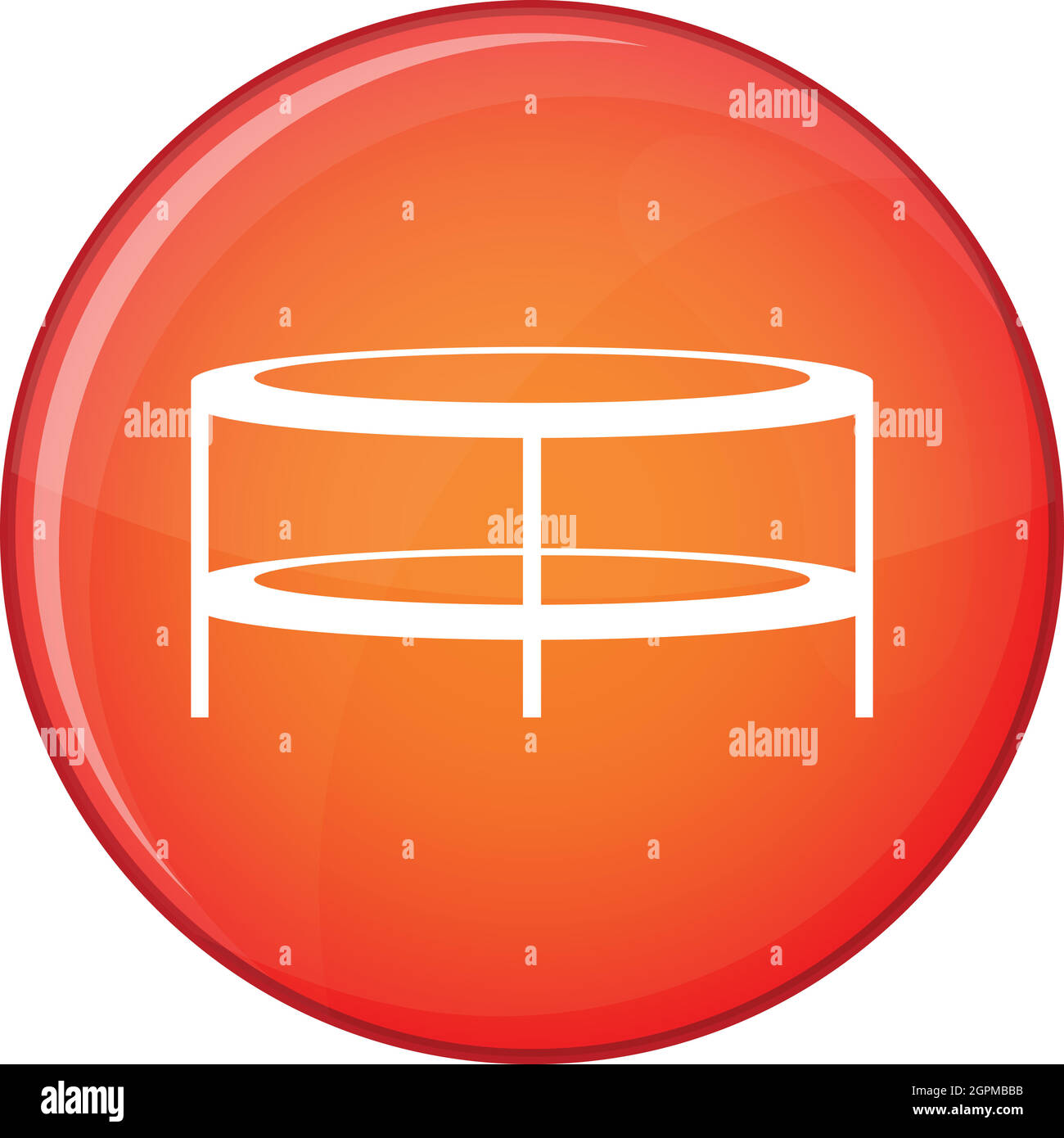 Round desk table isolated Stock Vector Images - Alamy