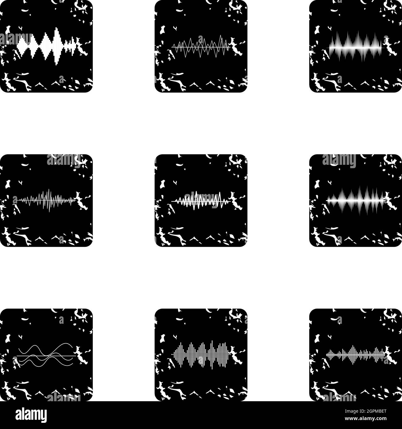 Soundwave music abstract Black and White Stock Photos & Images - Alamy
