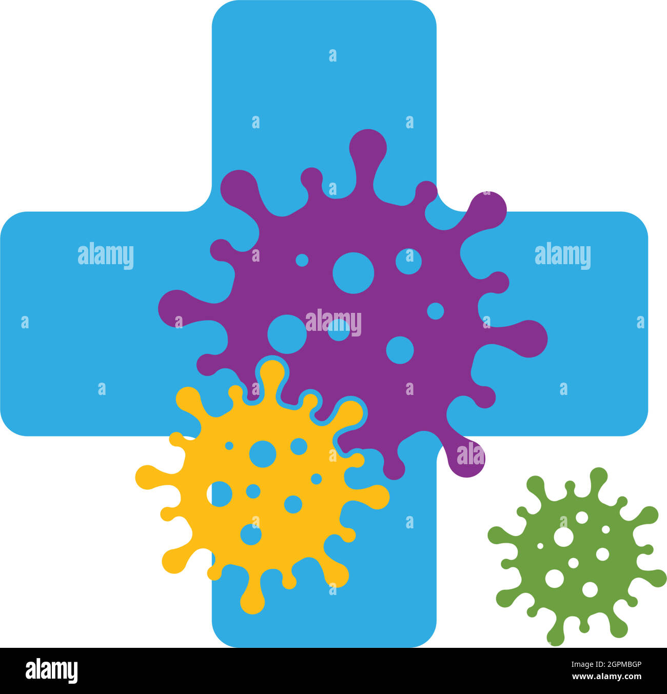 virus and bacteria icon vector illustration design Stock Vector Image ...