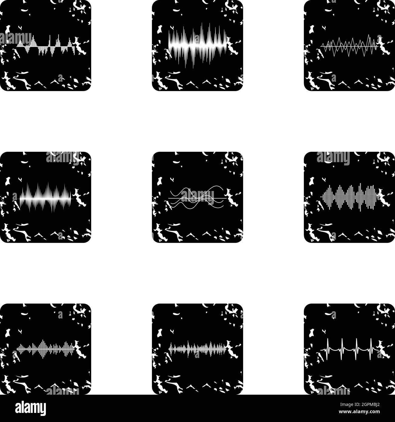 Soundwave music abstract Black and White Stock Photos & Images - Alamy