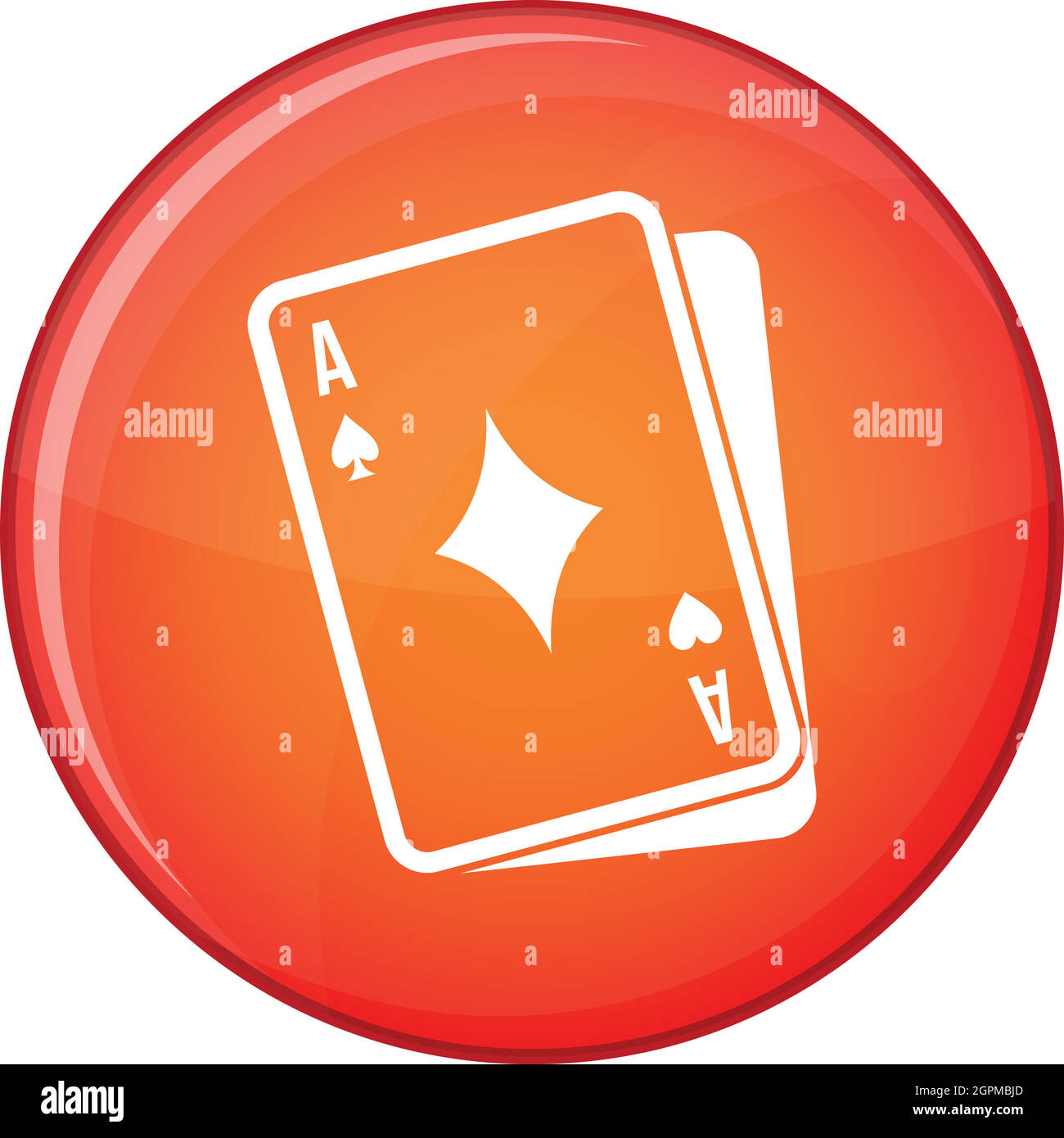 Playing card icon, flat style Stock Vector Image & Art - Alamy
