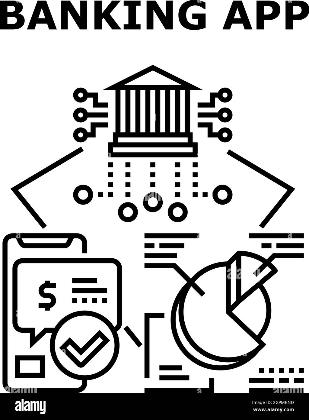 Banking App Vector Concept Color Illustration Stock Vector Image & Art ...