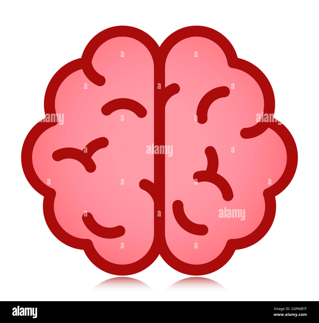 human brain flat icon vector Stock Vector Image & Art - Alamy