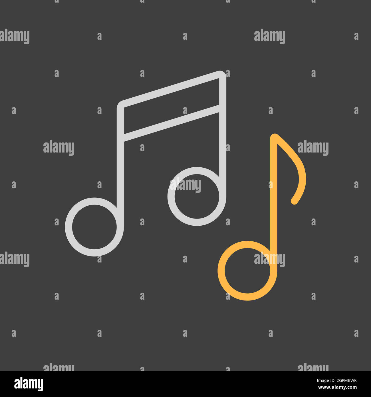 Music notes Stock Vector Images - Alamy