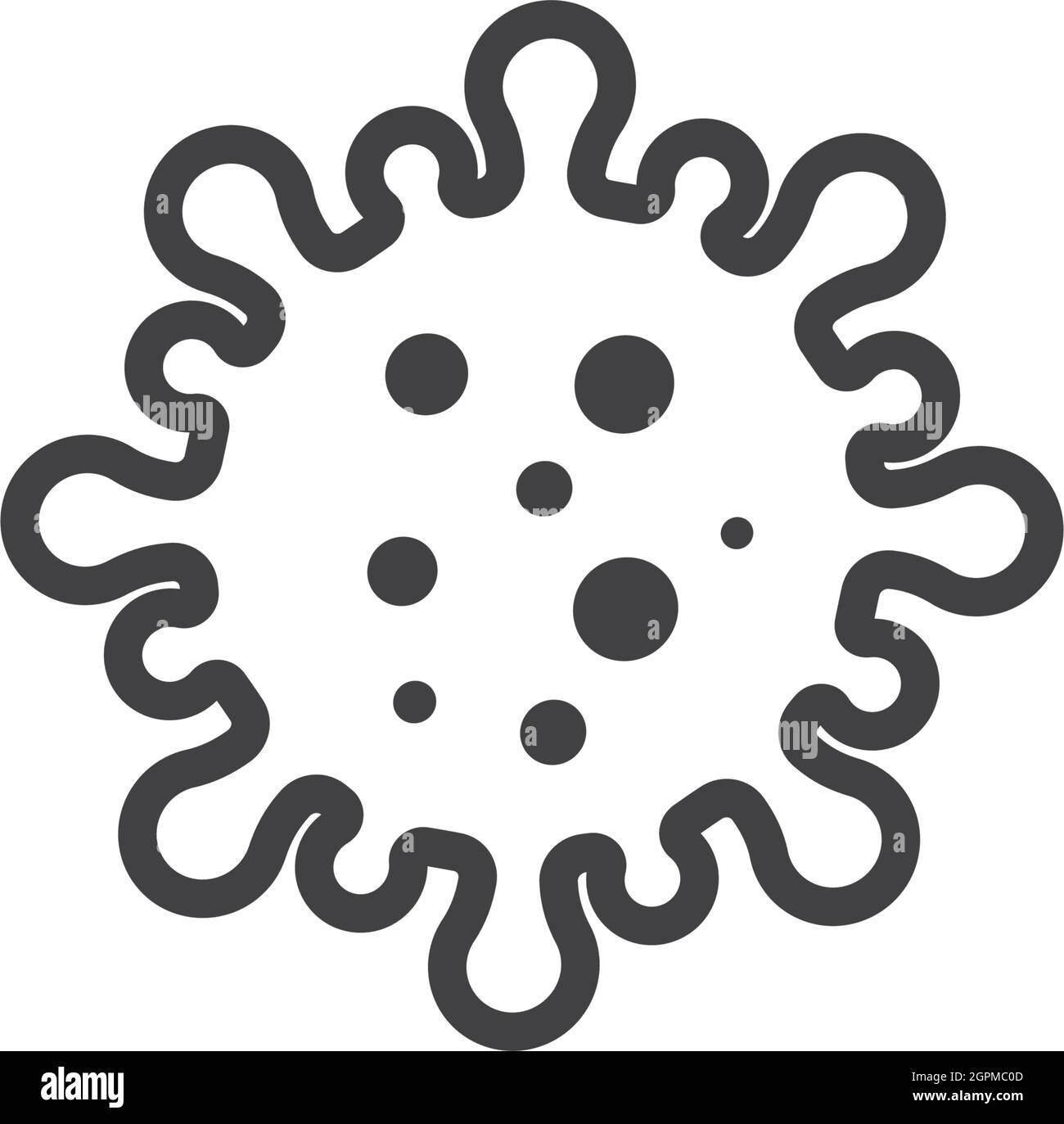 virus and bacteria icon vector illustration design Stock Vector Image ...