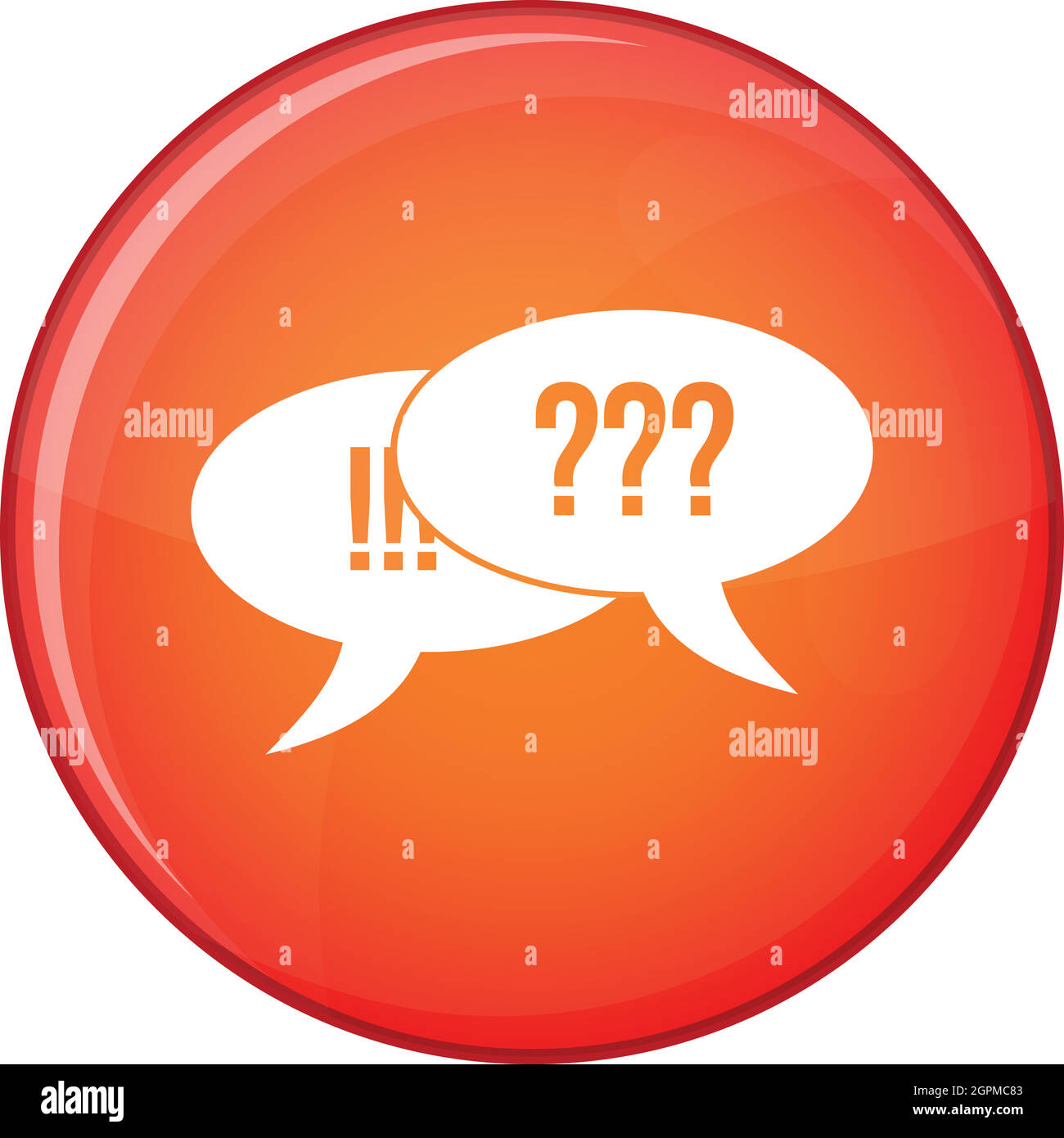 Question and exclamation icon, flat style Stock Vector Image & Art - Alamy