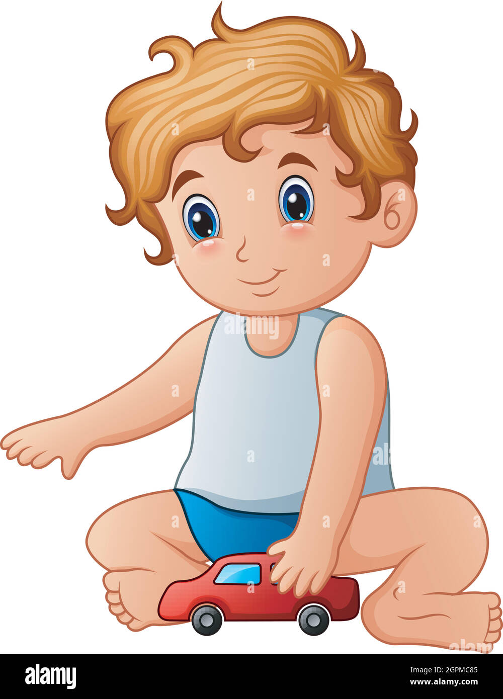 Boy playing car cartoon hi-res stock photography and images - Alamy