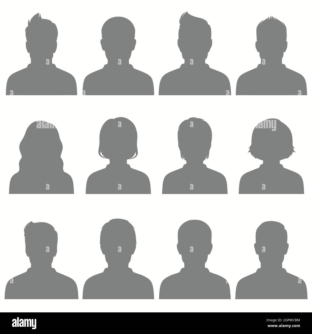 Female avatars flat icon Cut Out Stock Images & Pictures - Alamy