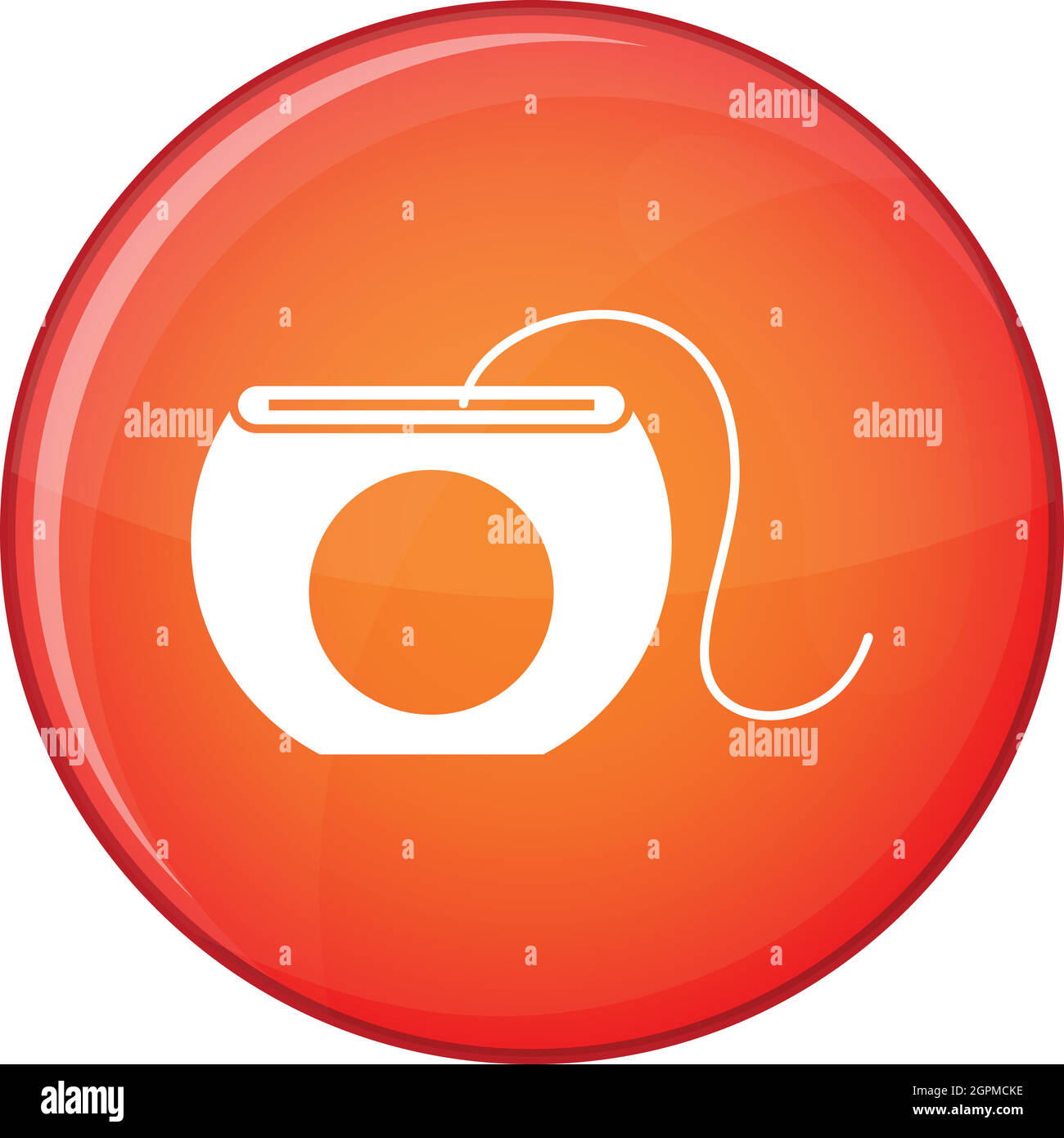 Dental floss icon, flat style Stock Vector Image & Art - Alamy