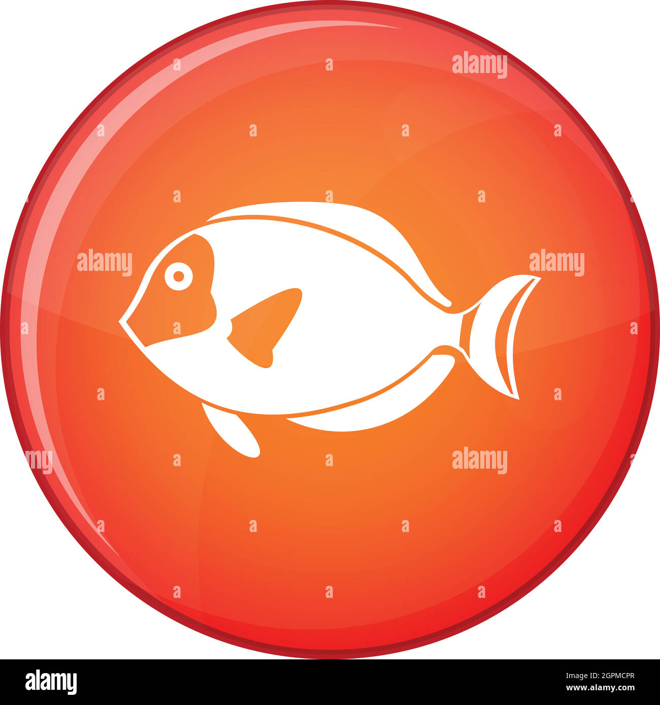 Aquarium fish vector icon. Flat aquarium fish icon for your design ...