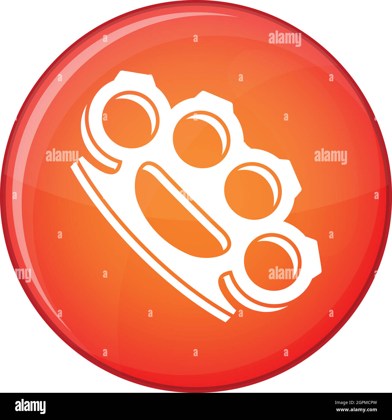 Brass knuckles icon, flat style Stock Vector Image & Art - Alamy