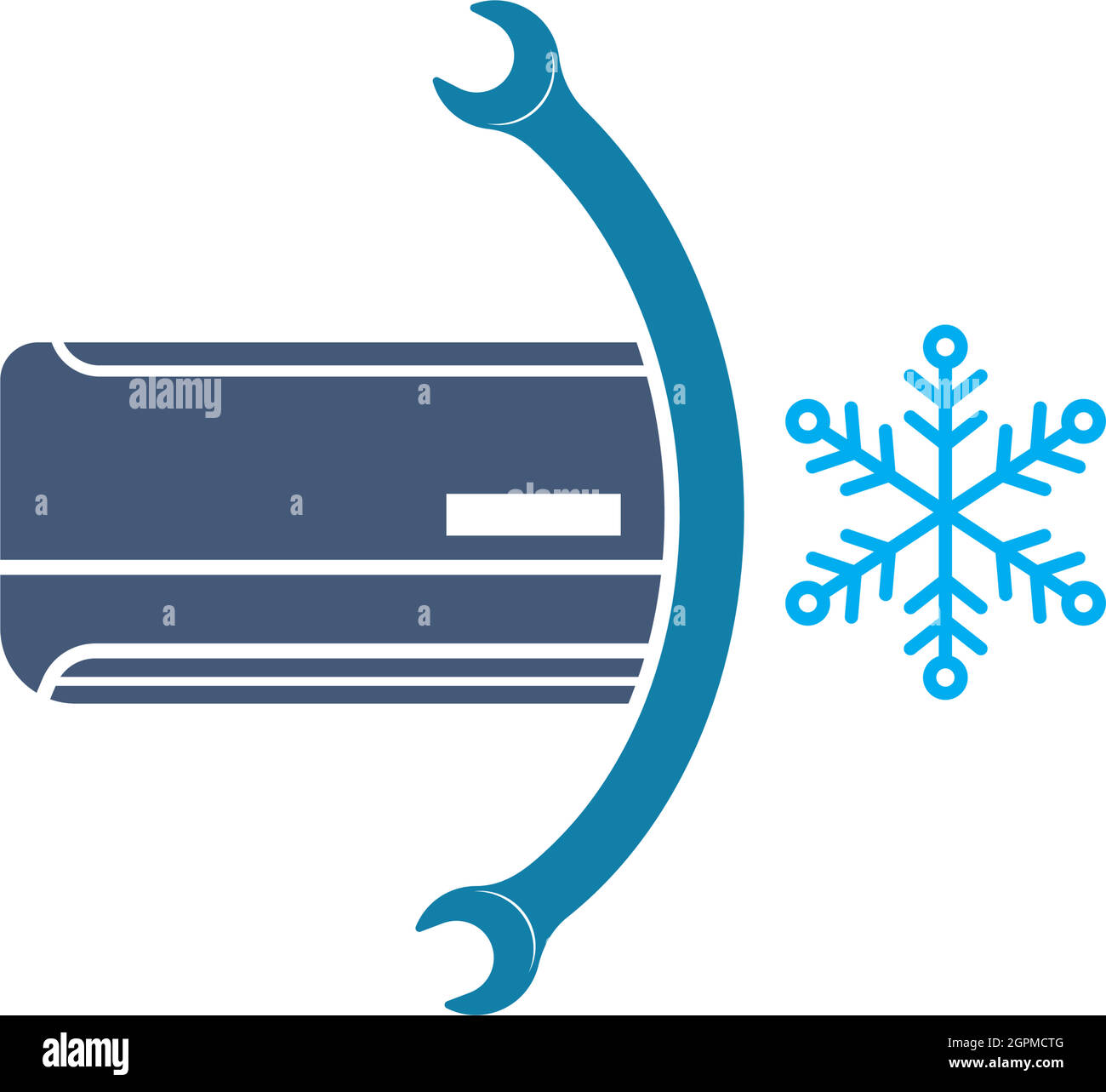 airconditioner repair and service vector icon illustration design Stock ...
