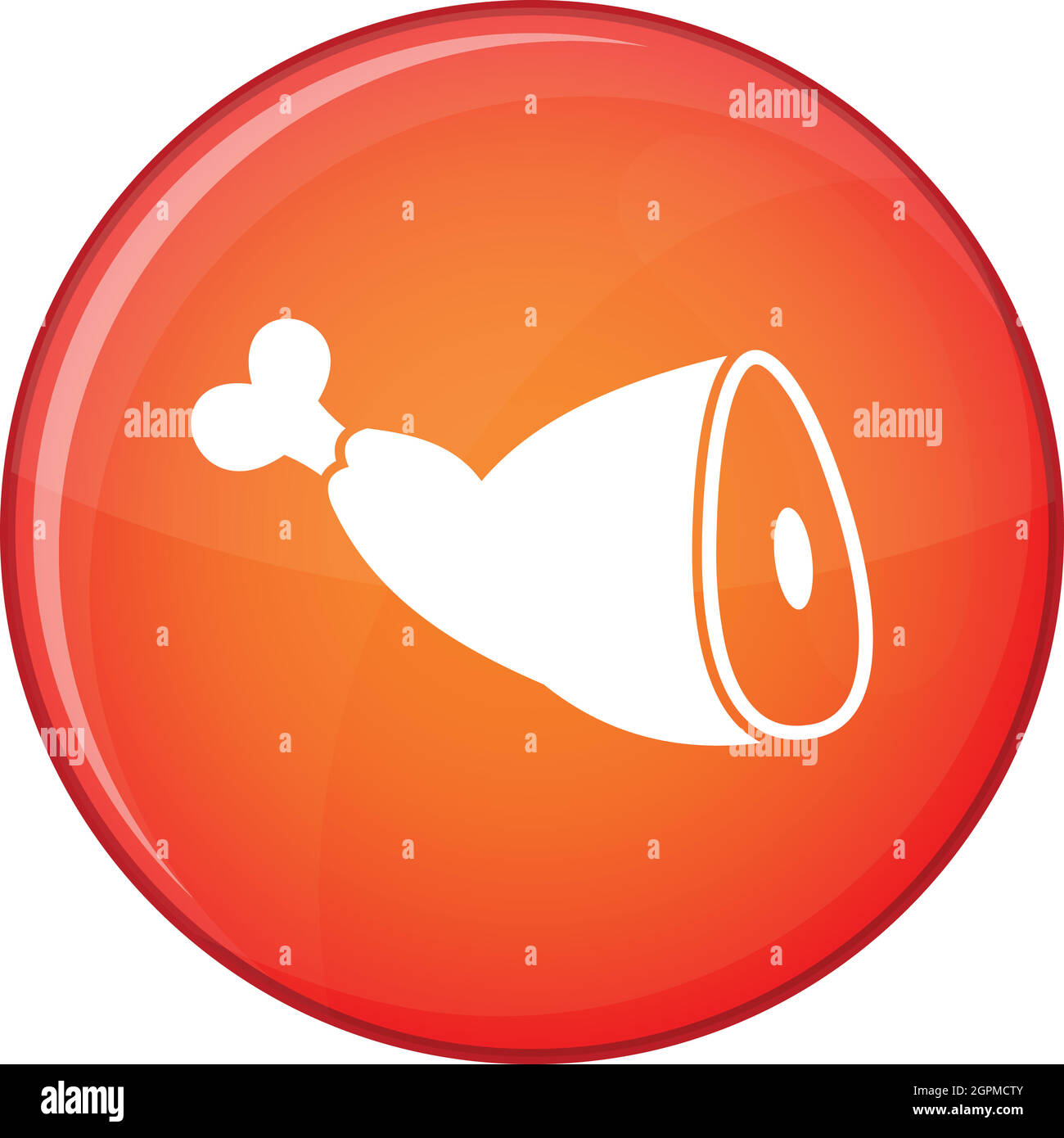 Roast pork knuckle icon, flat style Stock Vector Image & Art - Alamy