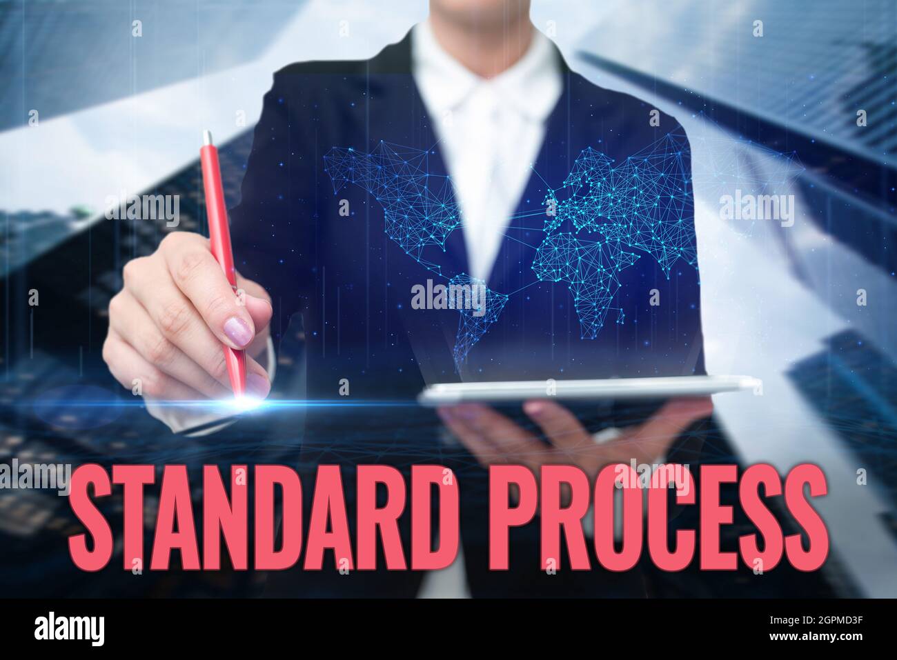 Text showing inspiration Standard Process. Word Written on rules made ...