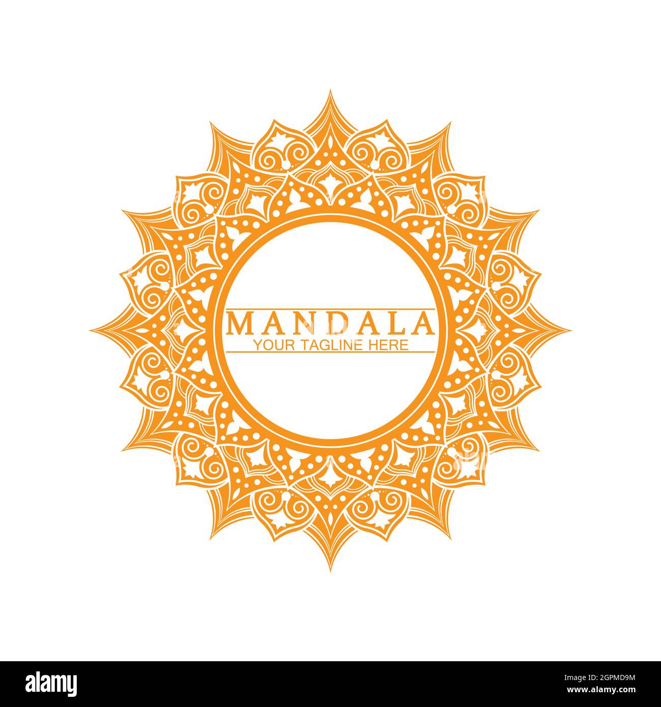 Circle pattern petal Flower Mandala Vector logo template illustration ...