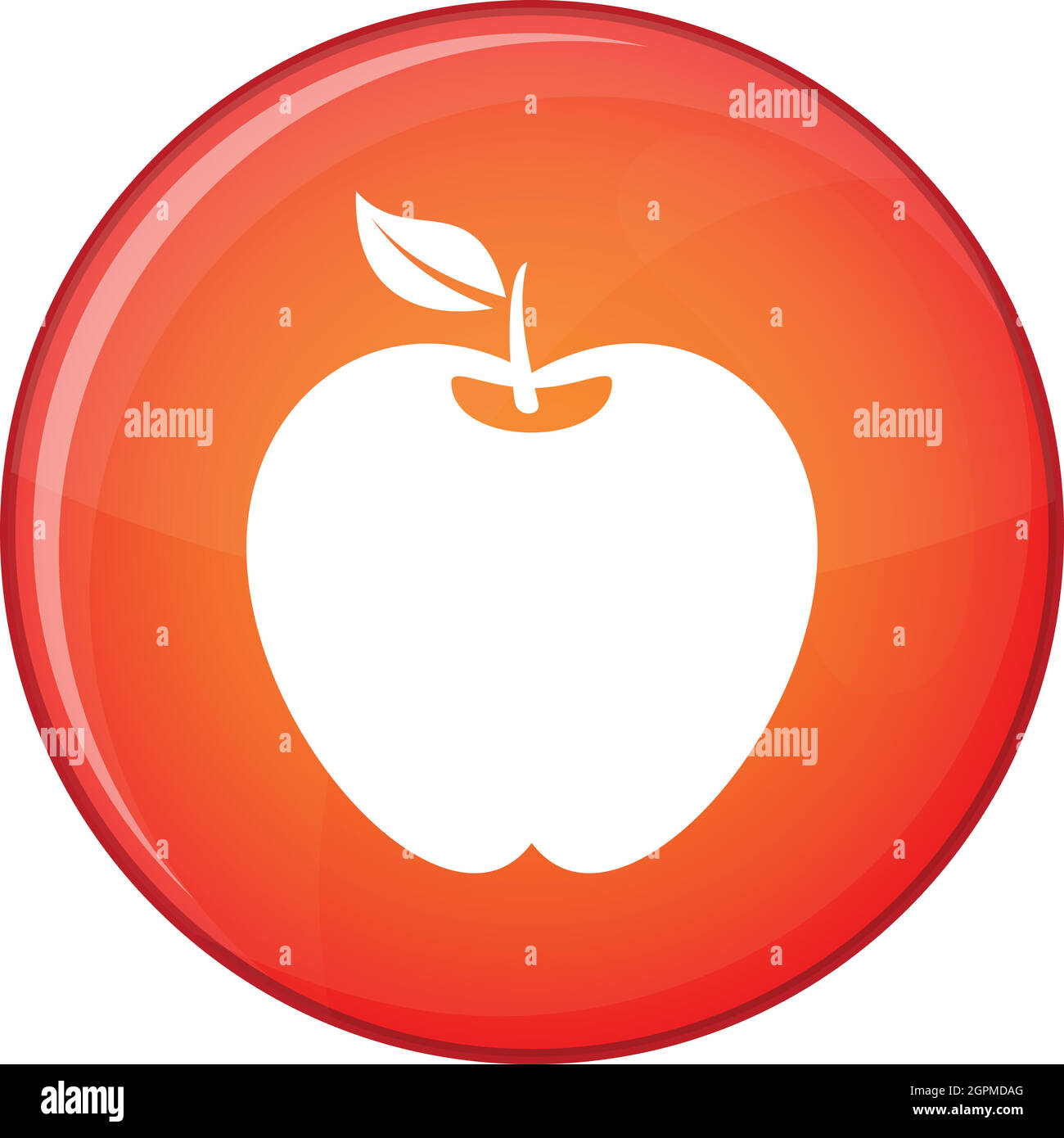 Apple icon, flat style Stock Vector Image & Art - Alamy