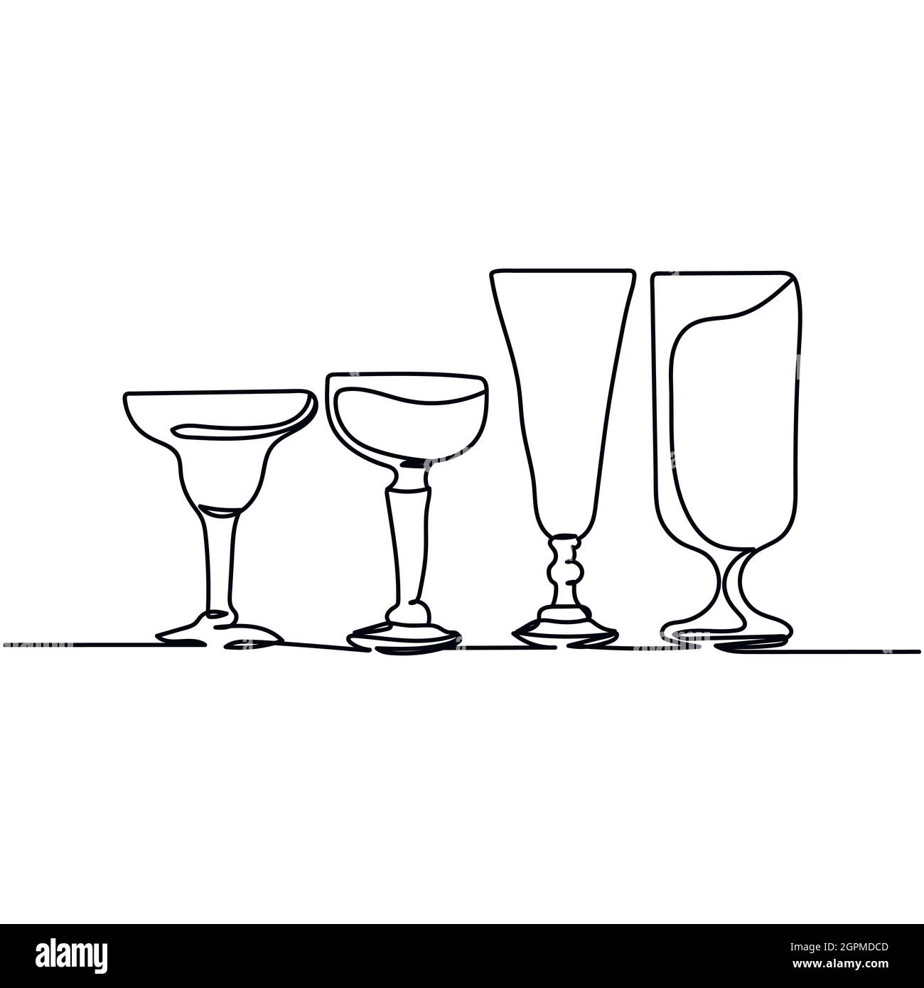 Black cocktail drink Stock Vector Images - Alamy