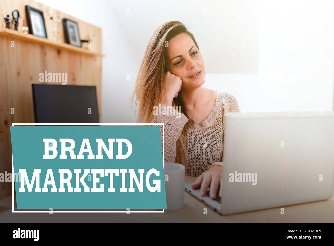 Conceptual caption Brand Marketing. Business approach Creating ...