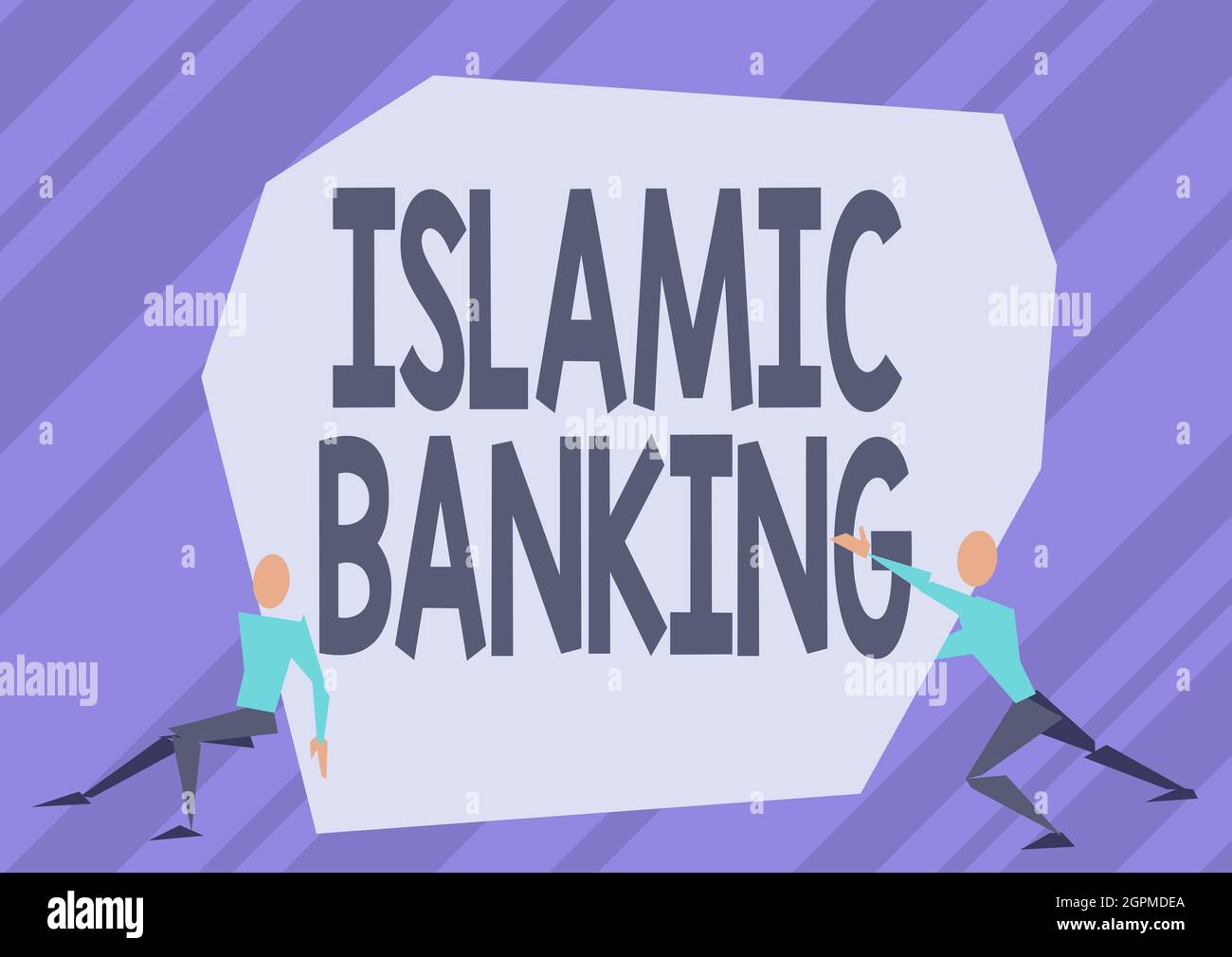 Conceptual display Islamic Banking. Business showcase Banking system ...
