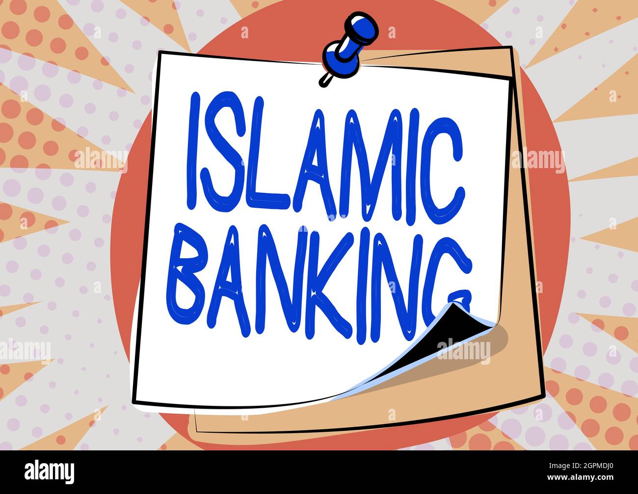 Conceptual display Islamic Banking. Business overview Banking system ...