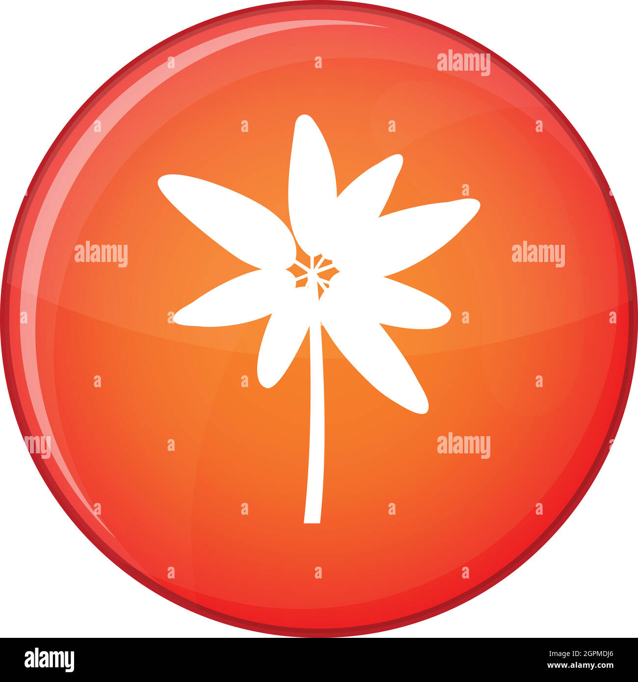 Long leaf painting Stock Vector Images - Alamy