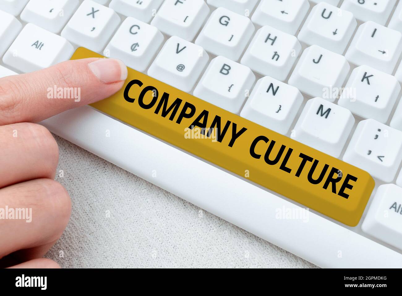 Sign displaying Company Culture. Concept meaning The environment and ...