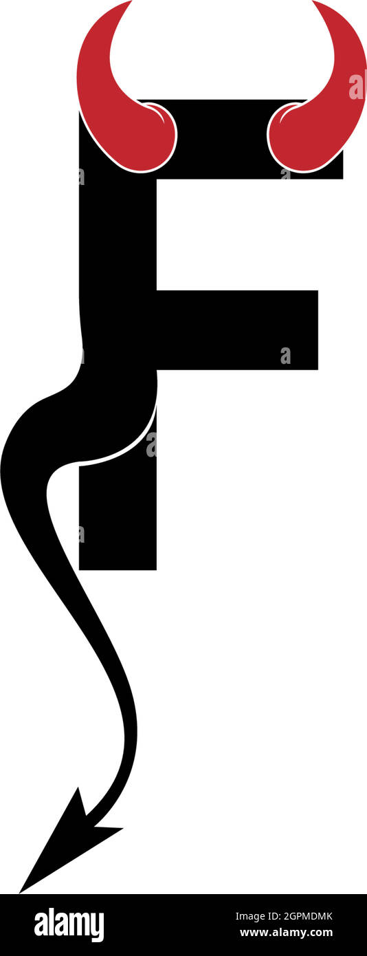 Devils horns illustration Cut Out Stock Images & Pictures - Alamy