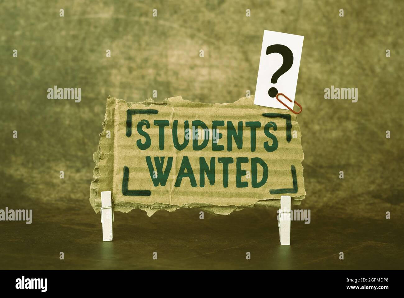 Sign displaying Students Wanted. Business idea list of things wishes or ...