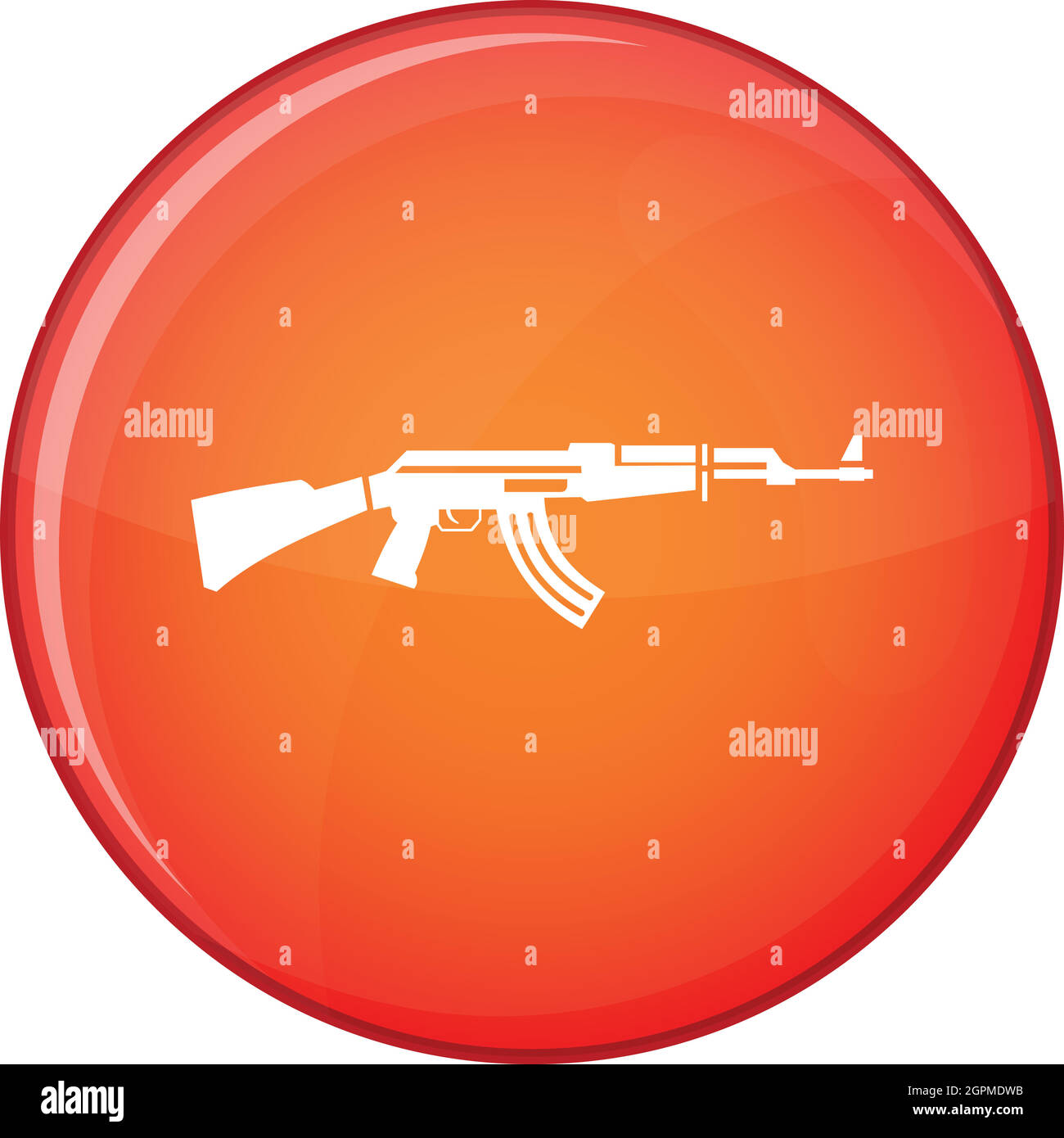 Military rifle icon, flat style Stock Vector Image & Art - Alamy