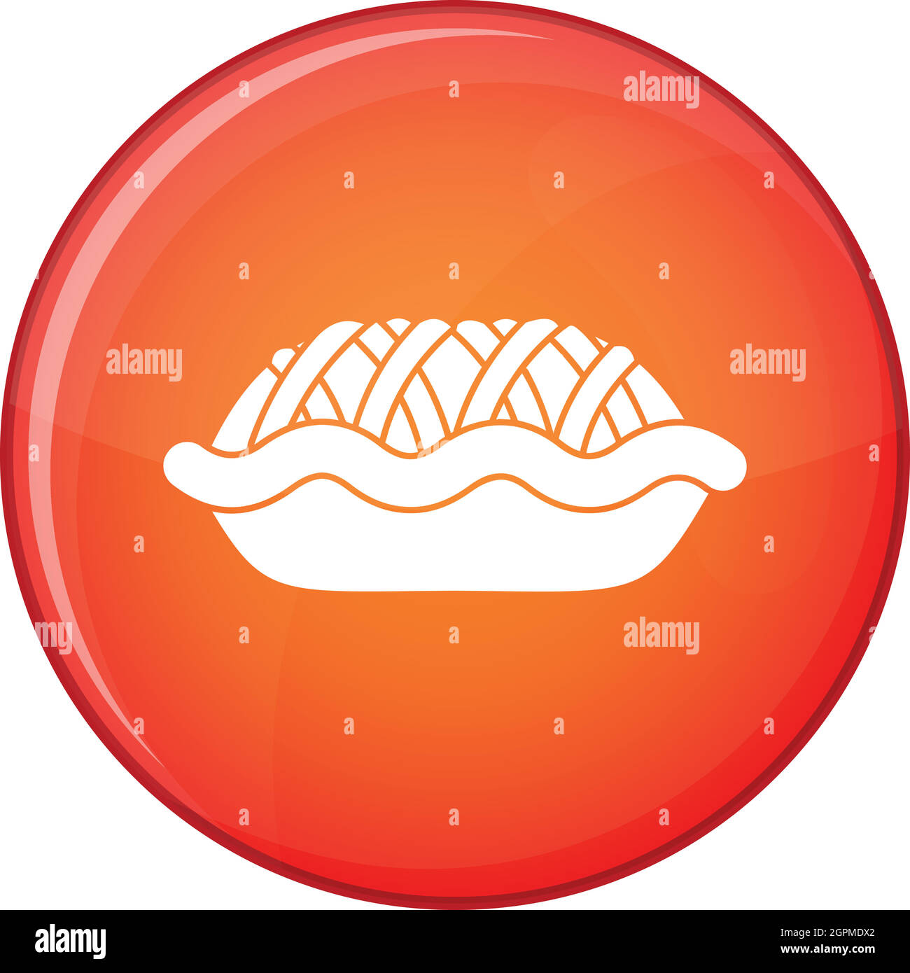 Pie icon, flat style Stock Vector Image & Art - Alamy