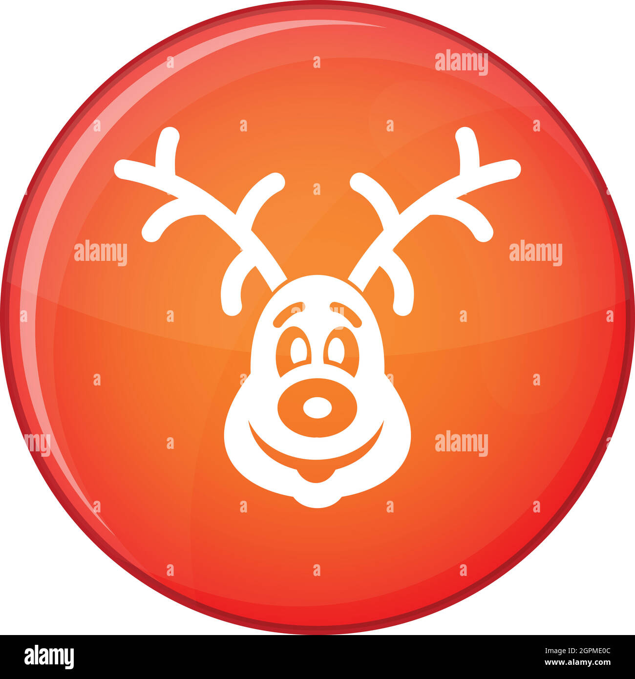 Christmas character cute deer Stock Vector Images - Alamy