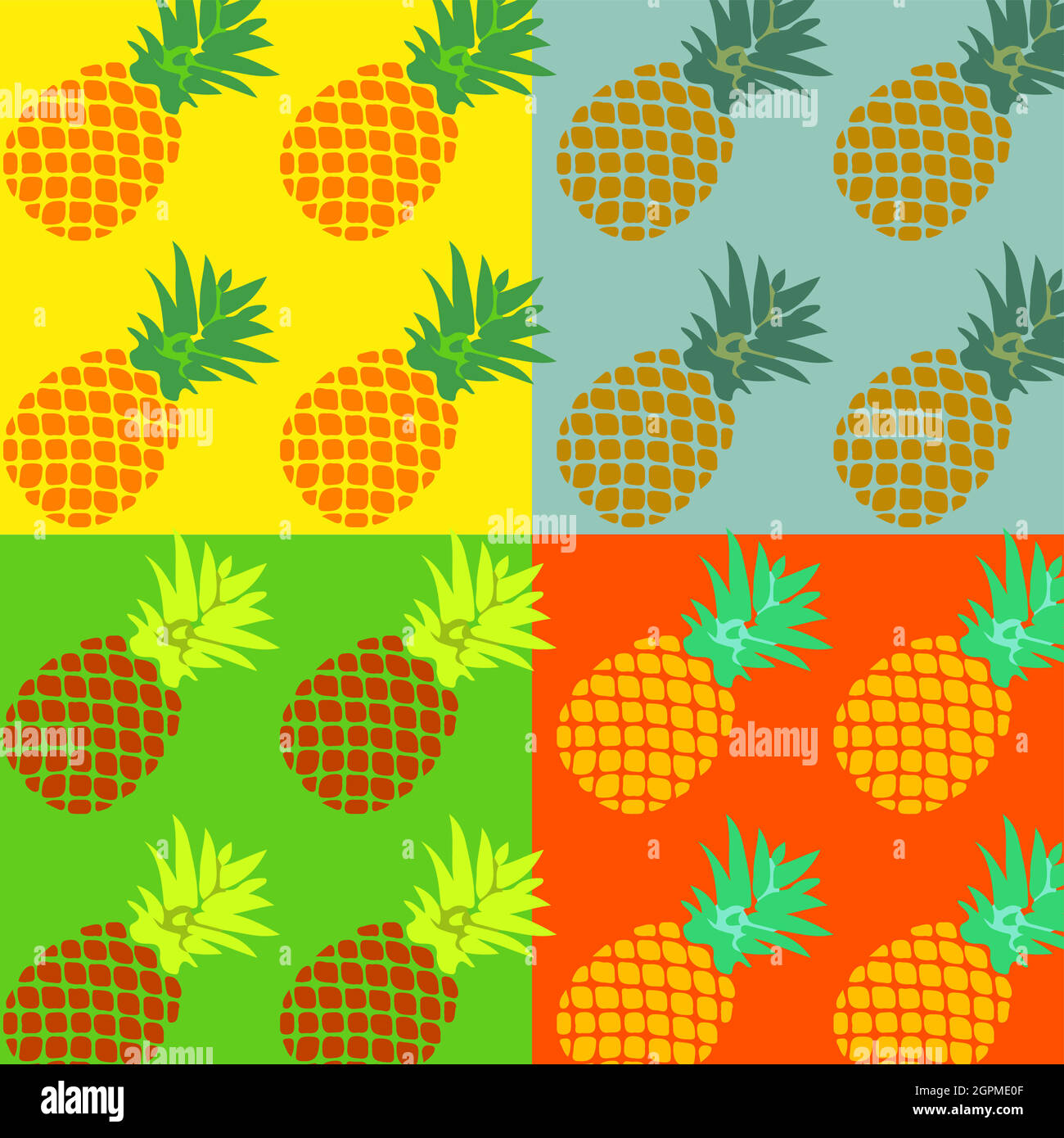 Pineapple art Stock Vector Images - Alamy