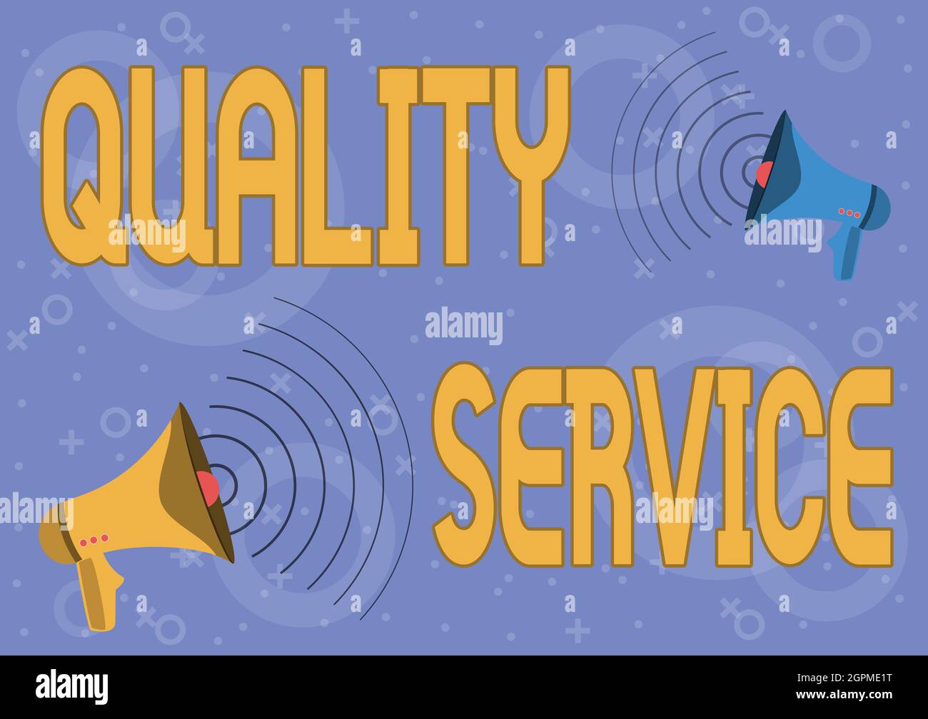 Text caption presenting Quality Service. Business approach how well ...