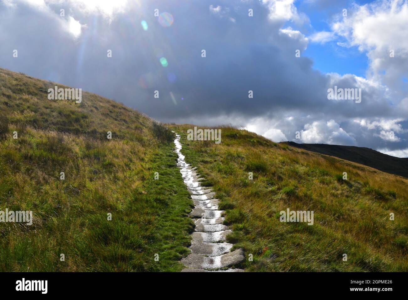 Causey Footpath, Pennine Way, Calderdale, West Yorkshire Stock Photo ...
