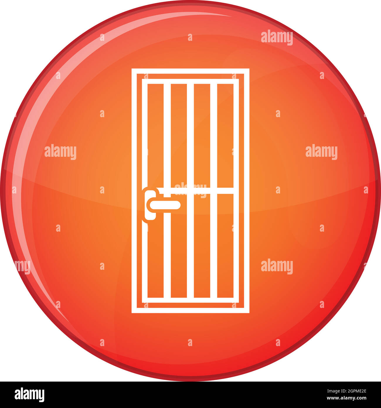 Steel door icon, flat style Stock Vector Image & Art - Alamy
