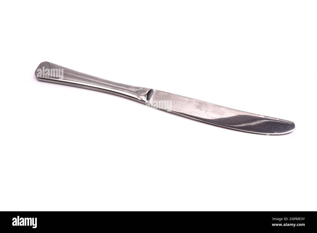 table knife,isolated on a white background Stock Photo - Alamy