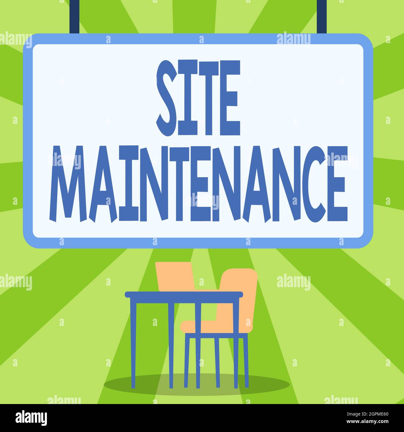 Text sign showing Site Maintenance. Word Written on keeping the website ...